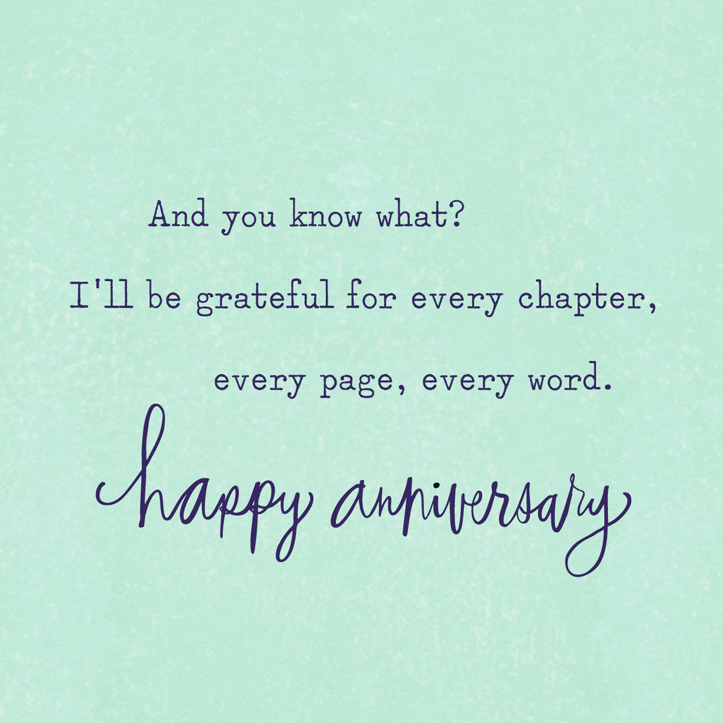 Our Story Is Full of a Lot of Love Anniversary Card - Greeting Cards ...