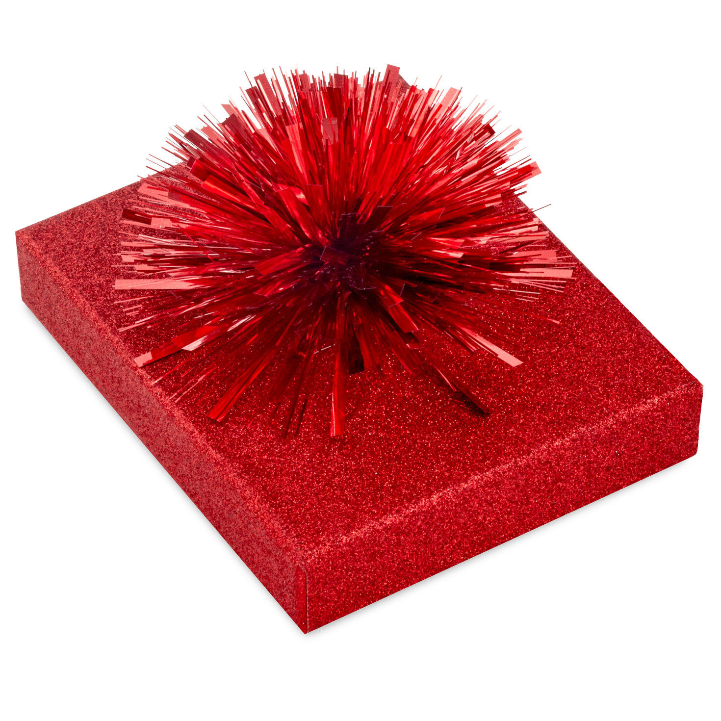4.5" Red Glitter Gift Card Holder Box With Bow - Gift Card Holders ...