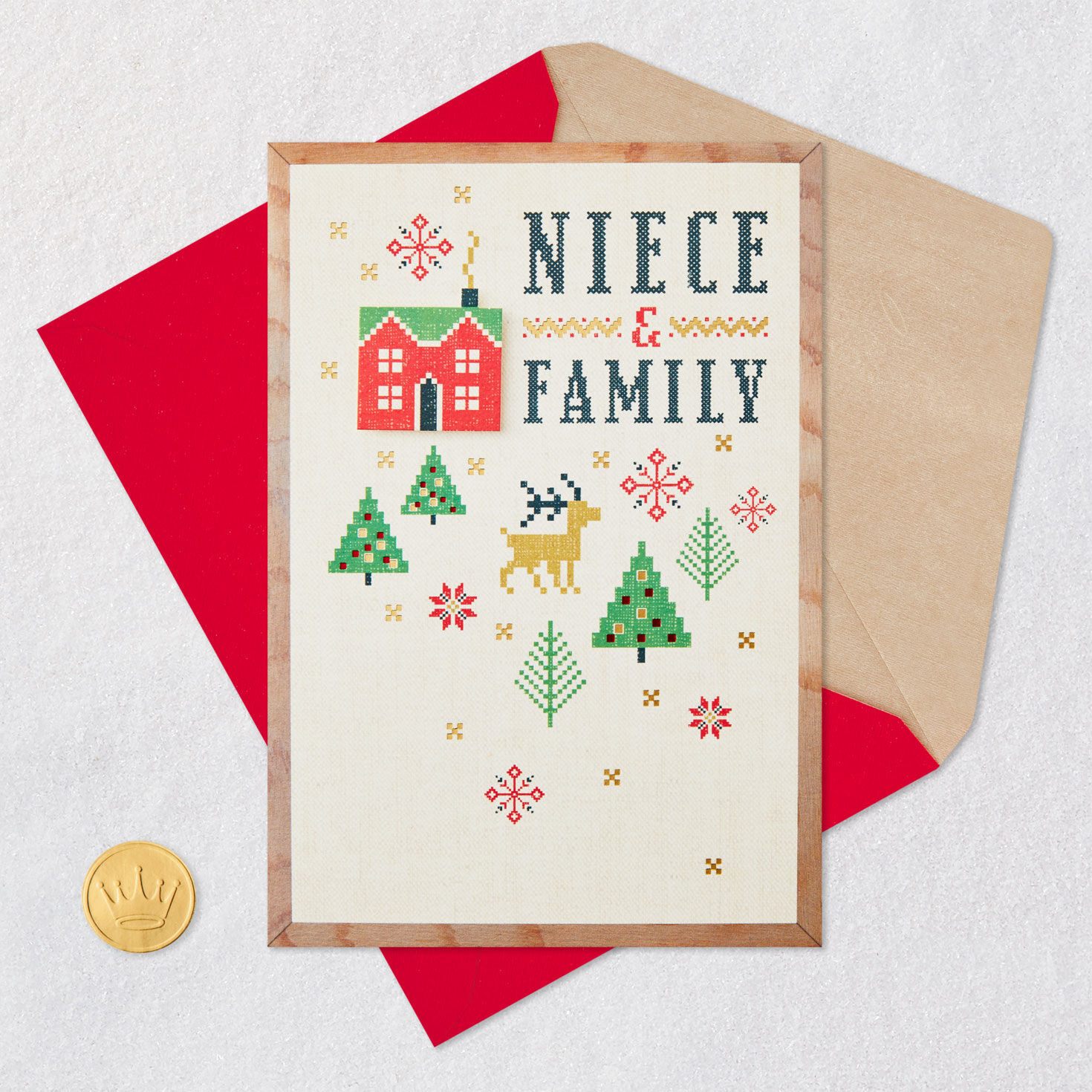 Comfy, Cozy Wishes Christmas Card for Niece and Family - Greeting Cards ...
