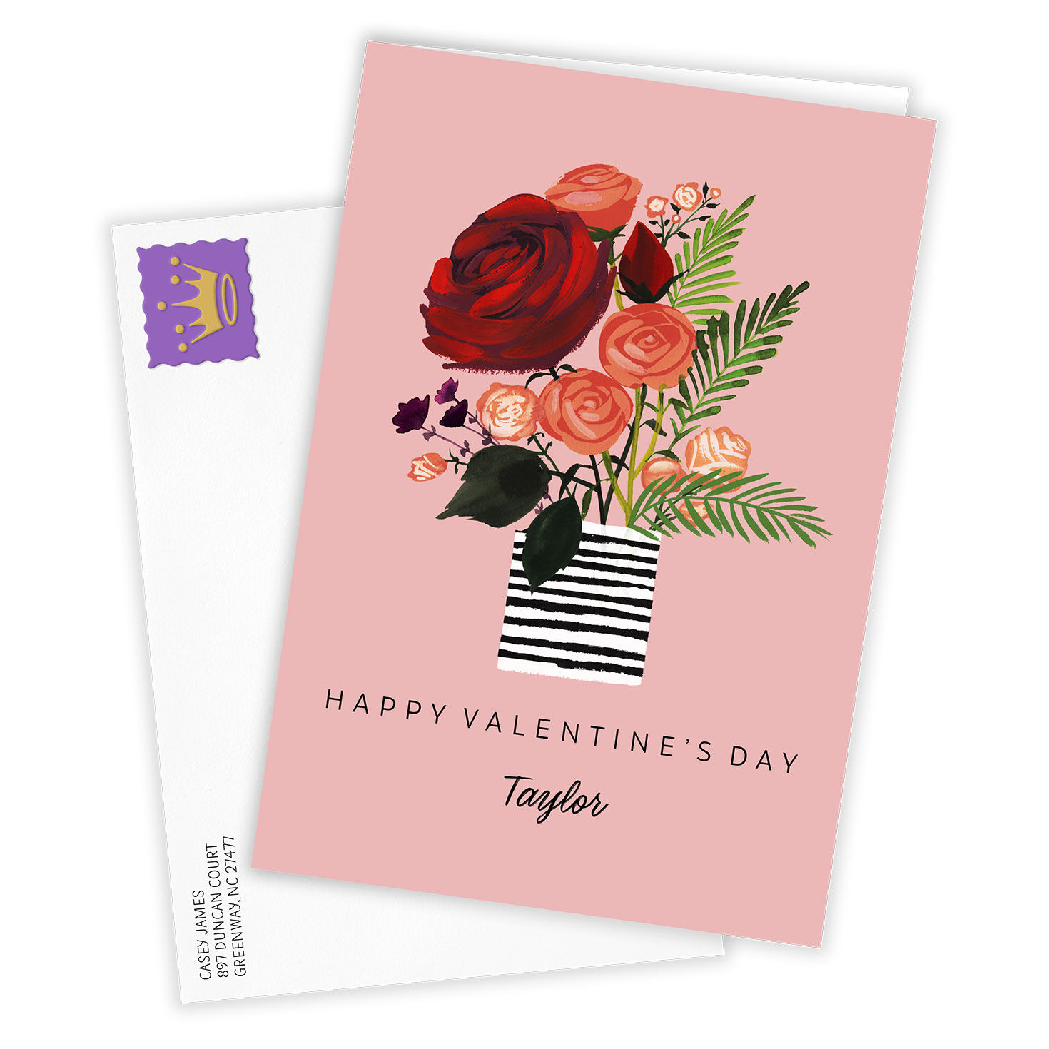 Vase of Roses Custom Card - Greeting Cards | Hallmark