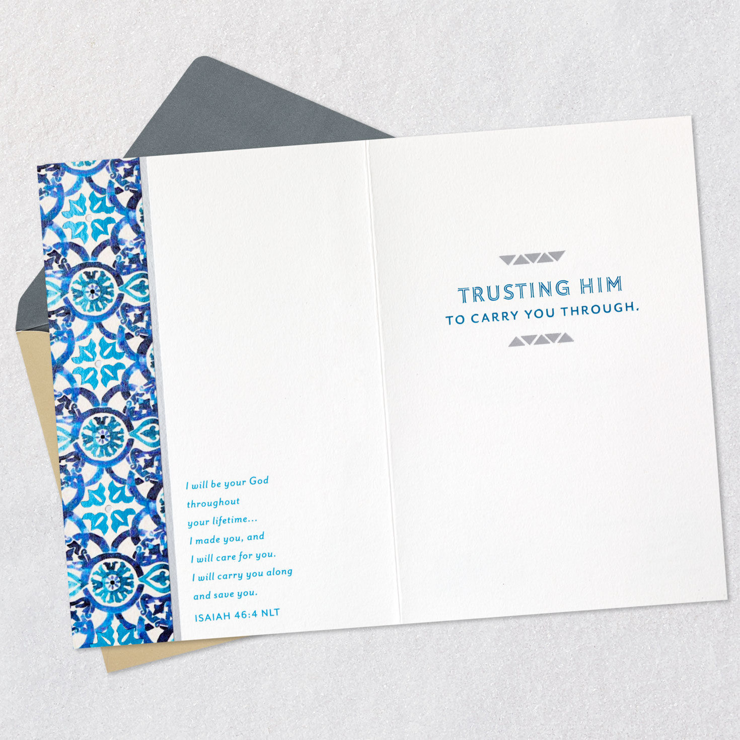 God Is Your Strength Religious Encouragement Card - Greeting Cards ...