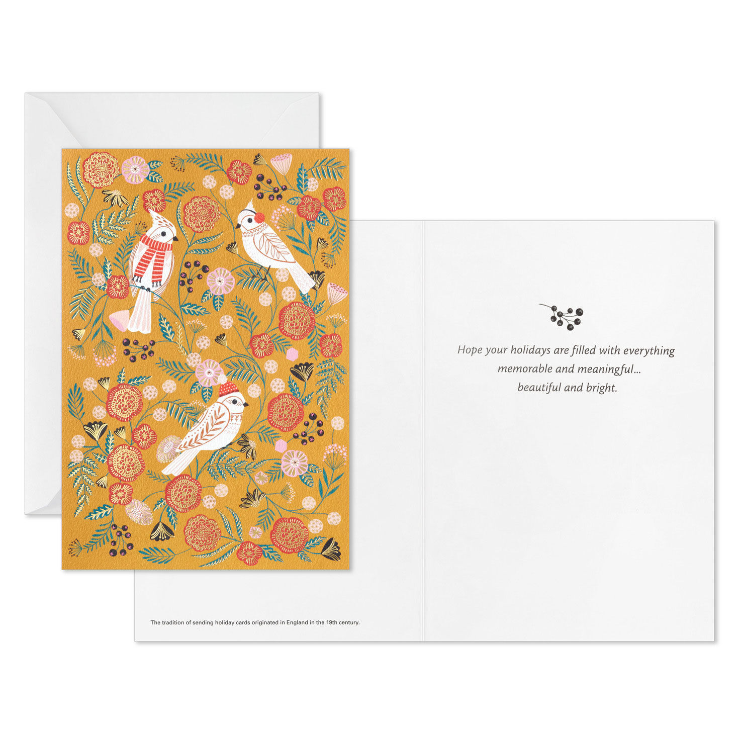 UNICEF Botanical Cardinals Boxed Christmas Cards, Pack of 12 - Boxed ...