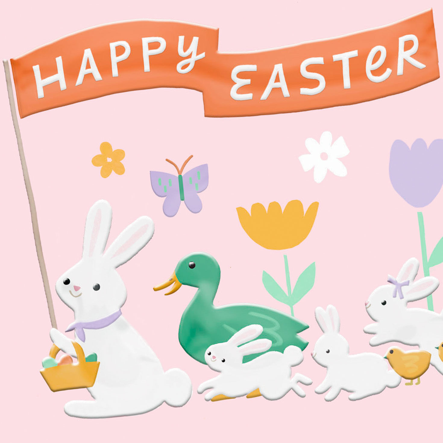 The Easter Friends Parade Easter Card for Kids - Greeting Cards | Hallmark
