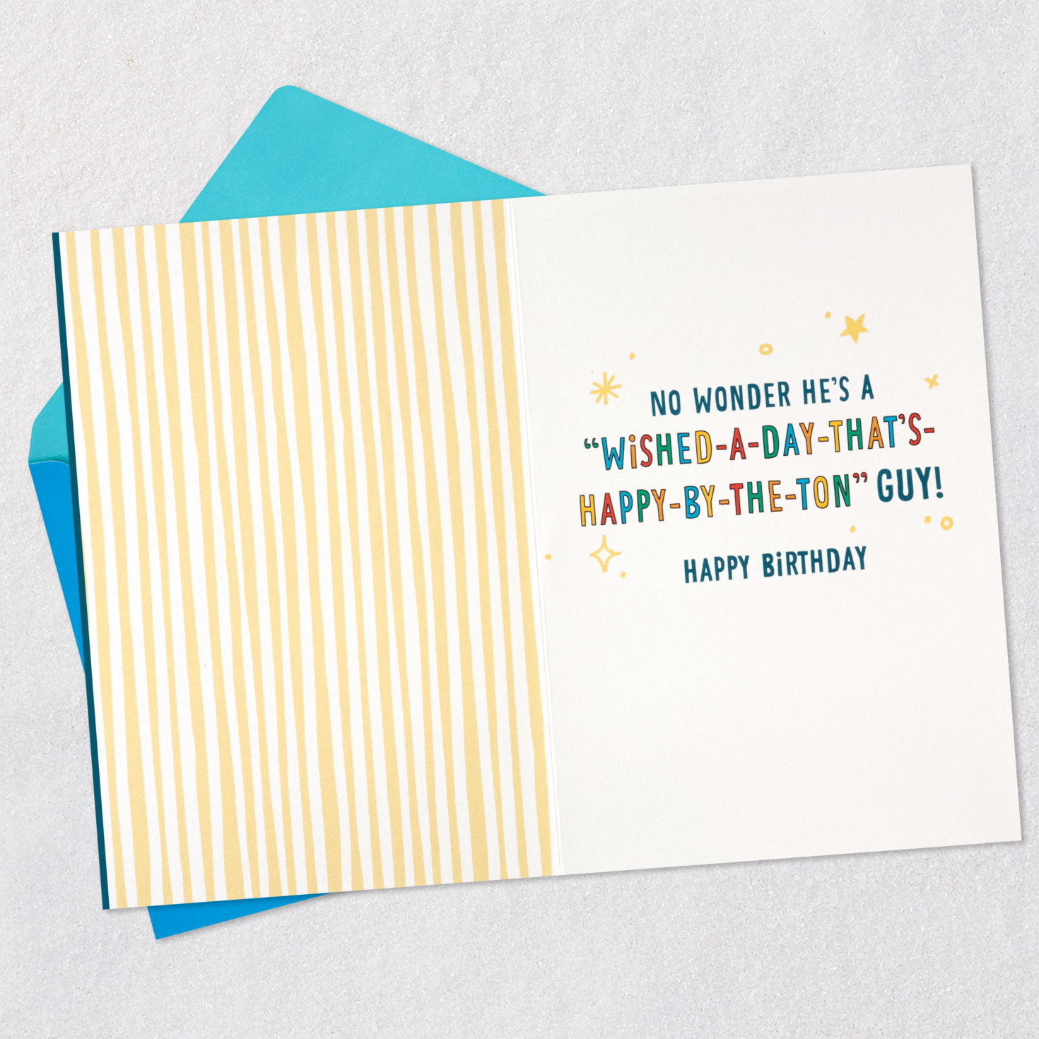 A Day That's Happy By the Ton Birthday Card for Godfather - Greeting ...