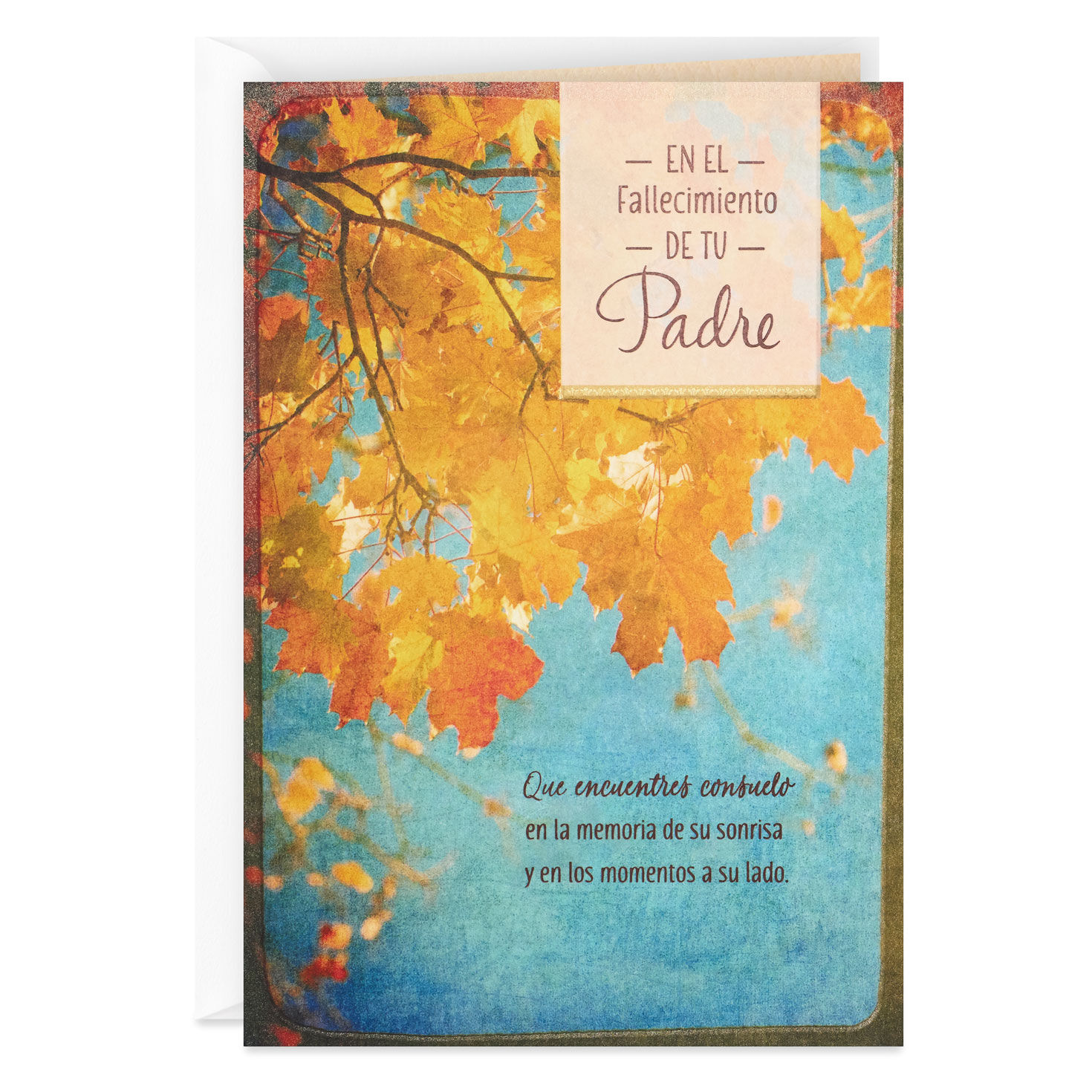 Comfort in Memories Spanish-Language Sympathy Card for Loss of Father ...