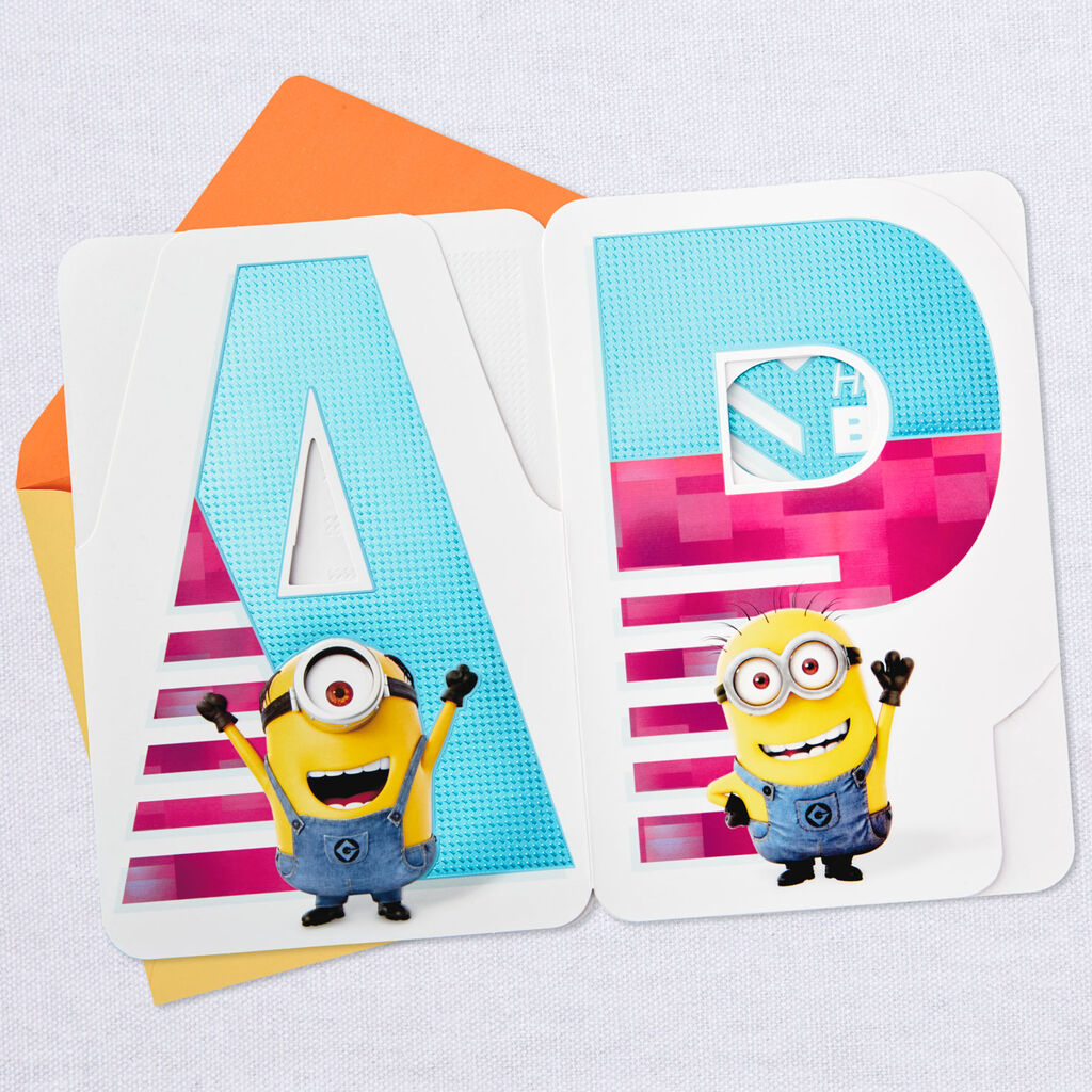Despicable Me Minions Happy Day Birthday Card - Greeting Cards - Hallmark