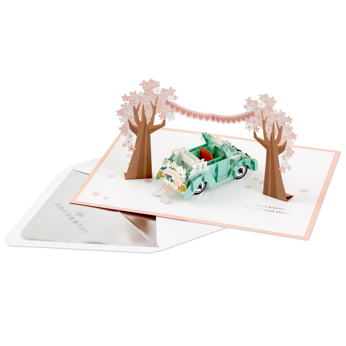 Best Wishes for the Road Ahead 3D Pop-Up Wedding Card - Greeting Cards ...