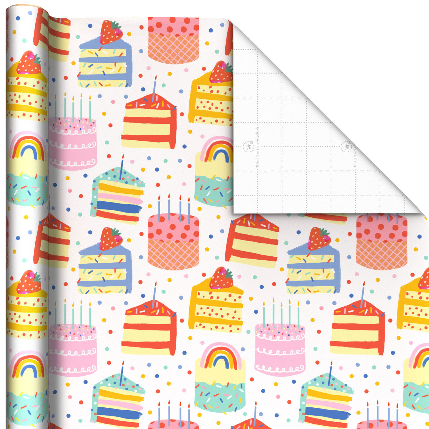 Sweet Treats 3-Pack Assorted Wrapping Paper Roll Bundle, 75 sq. ft ...