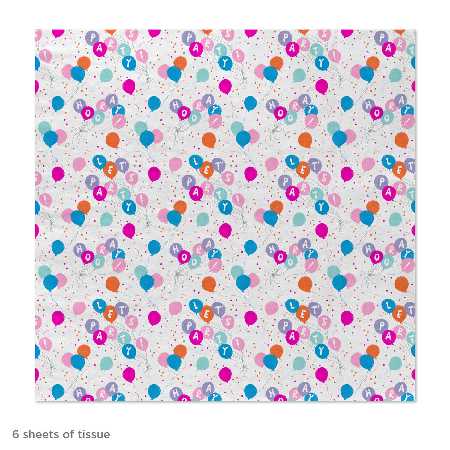 Party Balloons Tissue Paper, 6 Sheets - Tissue | Hallmark