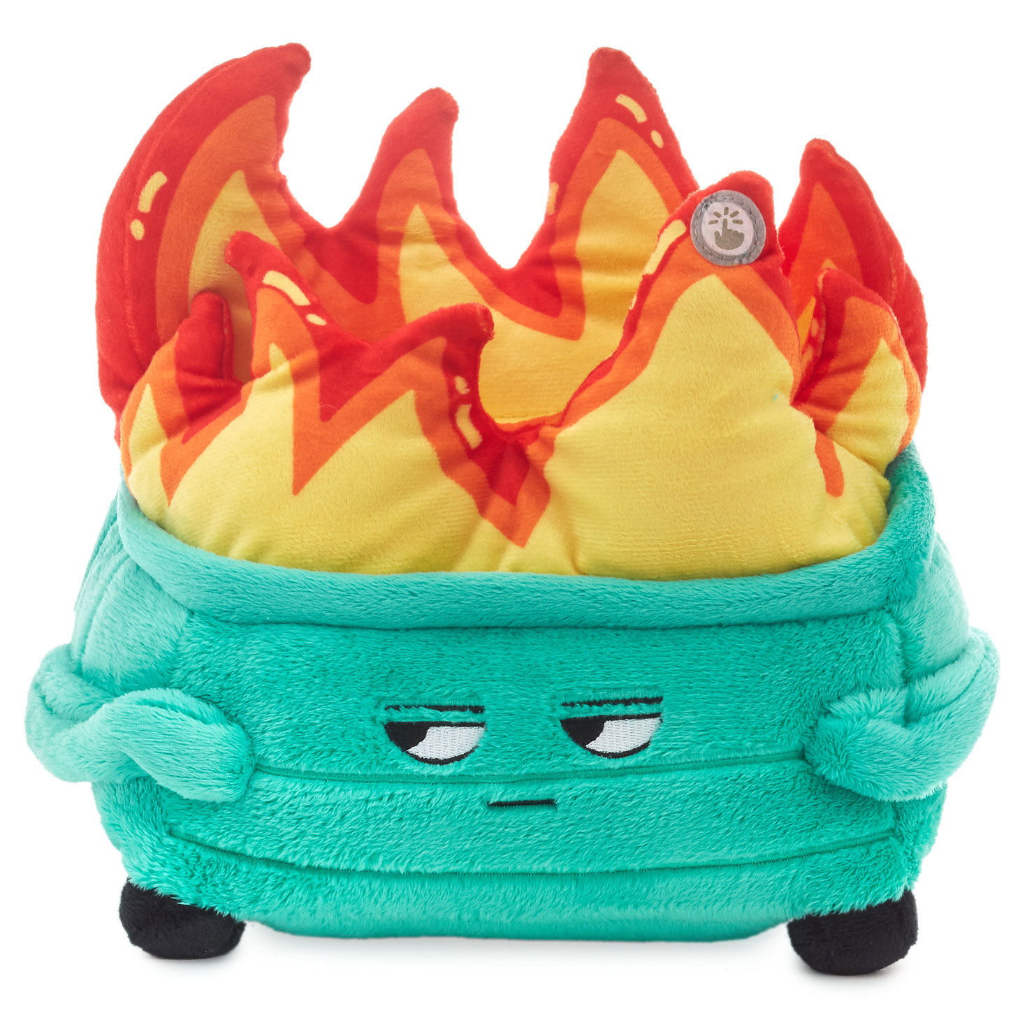 Dumpster Fire Plush With Sound and Motion, 9.75" - Interactive Stuffed ...