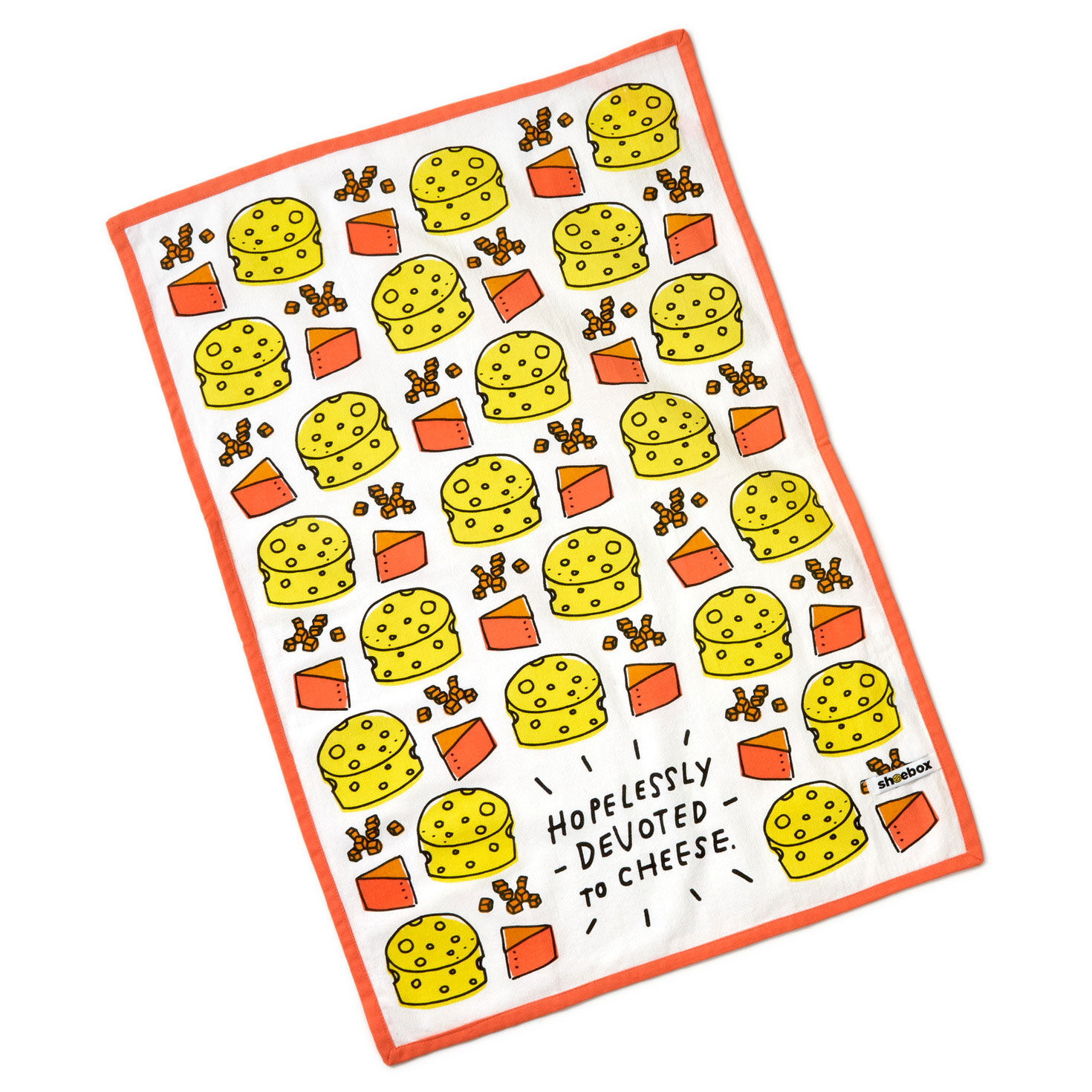 Hopelessly Devoted to Cheese Funny Tea Towel, 18x26 - Kitchen Linens ...