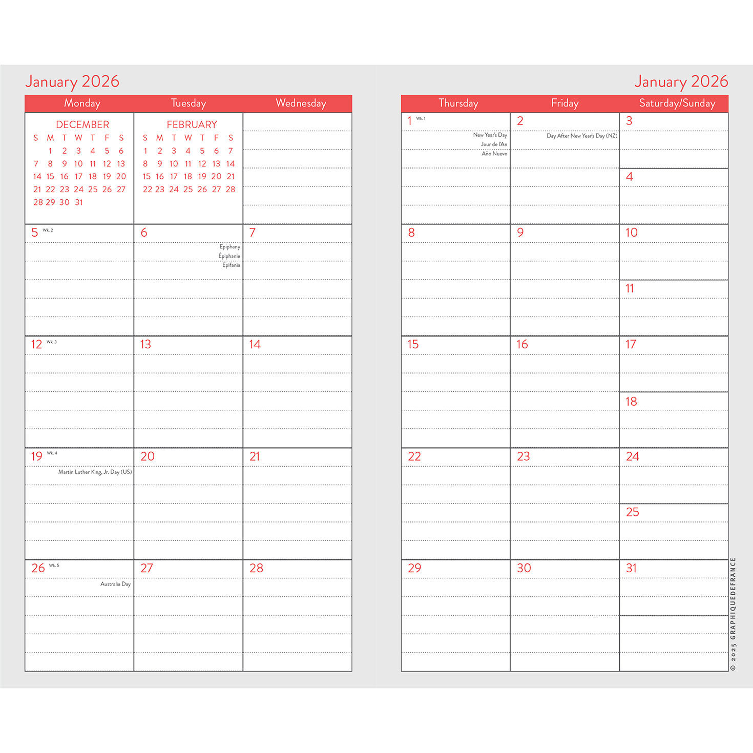 Graphique Floral 2026-2027 Pocket Planner - Calendars & Planners | Hallmark