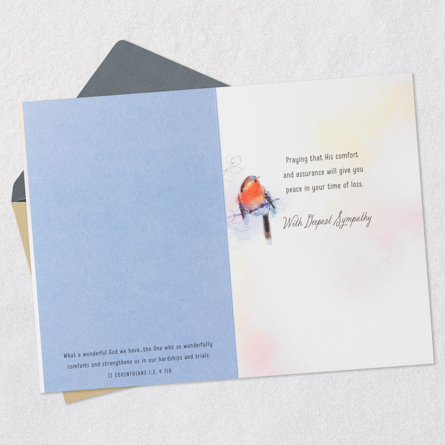 The Tender Grace of Christ Religious Sympathy Card - Greeting Cards ...