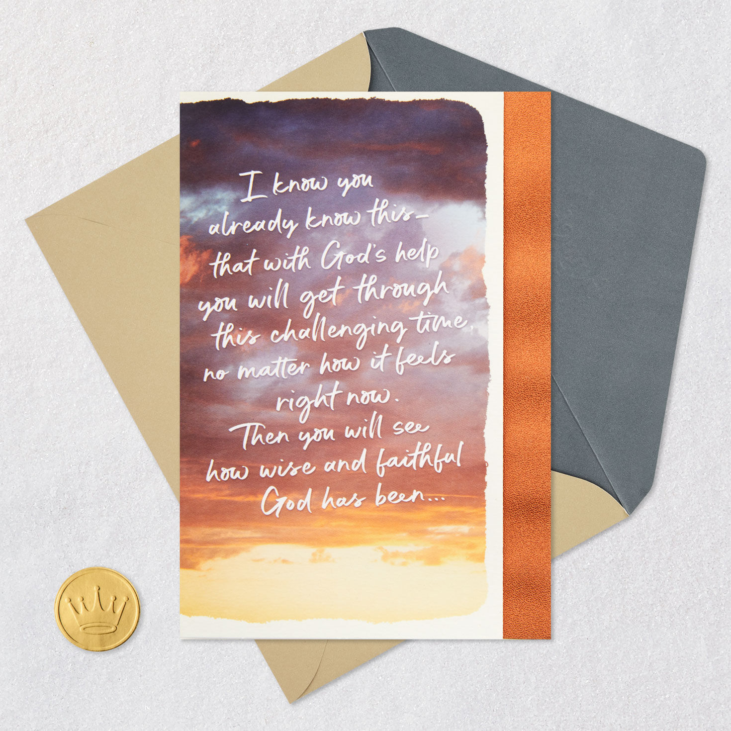 God Has Made You Strong Religious Encouragement Card - Greeting Cards ...