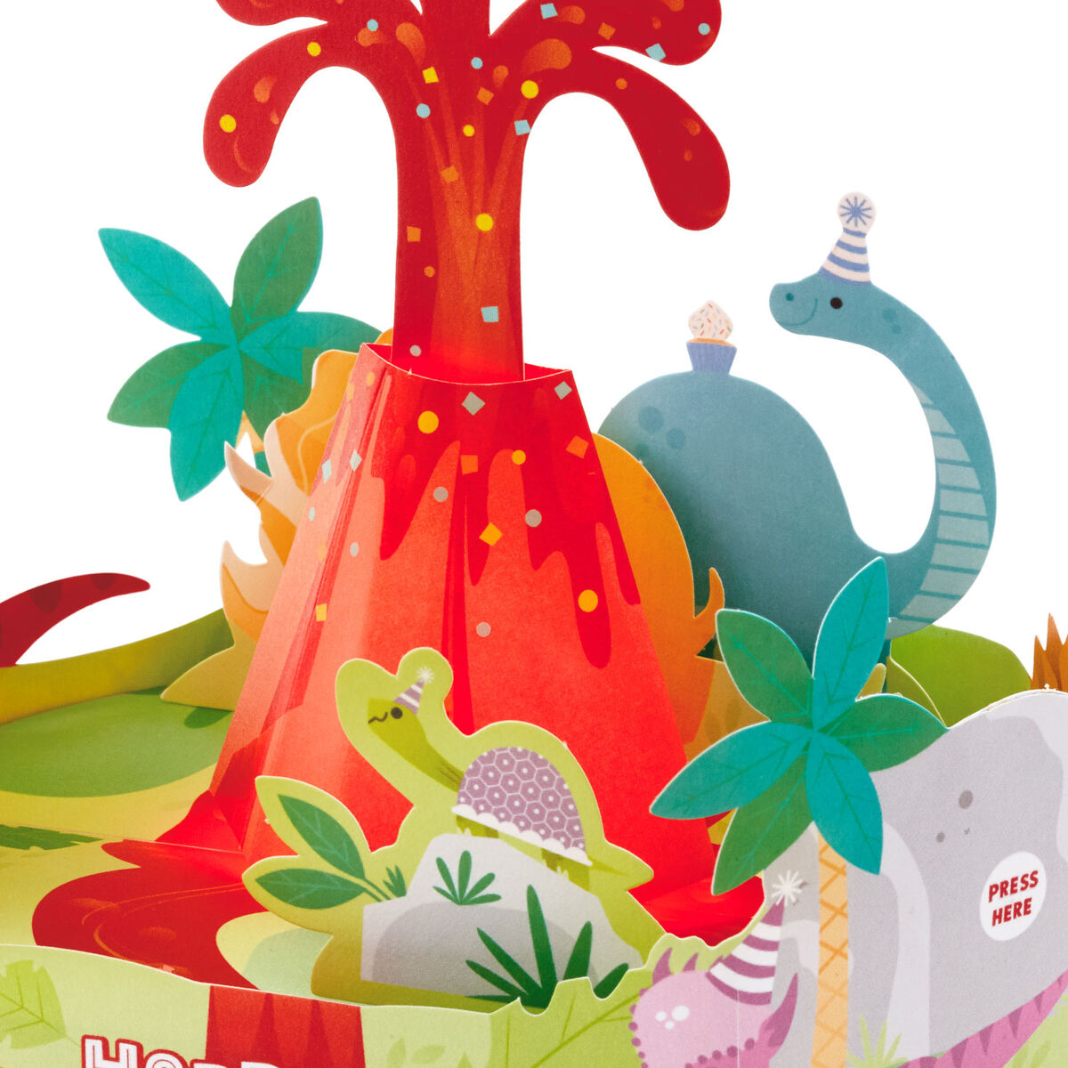 Dinosaurs Musical 3D Pop-Up Birthday Card With Light - Greeting Cards ...