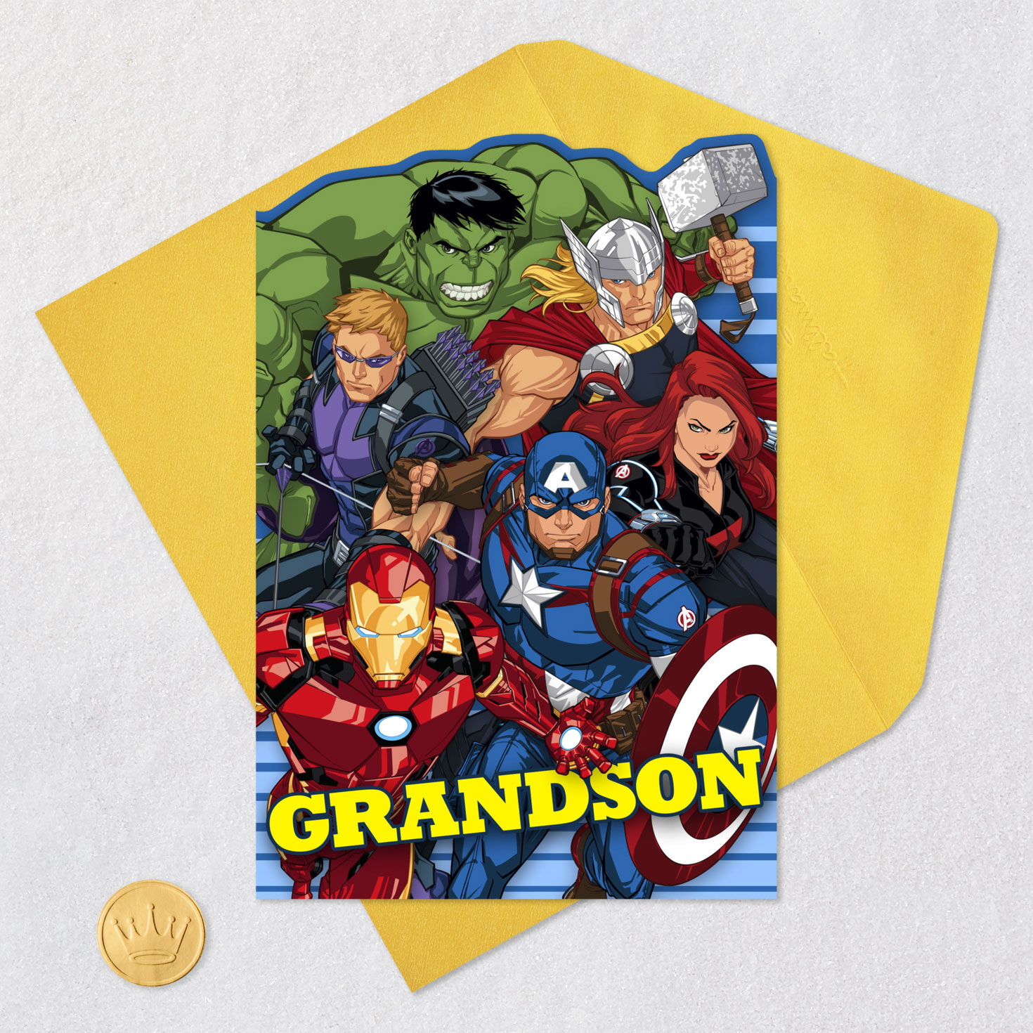 Marvel Avengers You Deserve an Awesome Day Birthday Card for Grandson ...