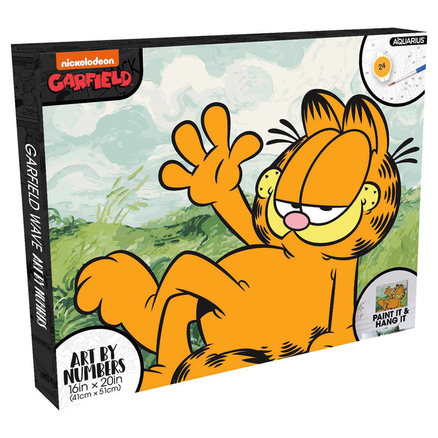 Aquarius Garfield Wave Art by Numbers Painting Kit - Arts & Crafts ...