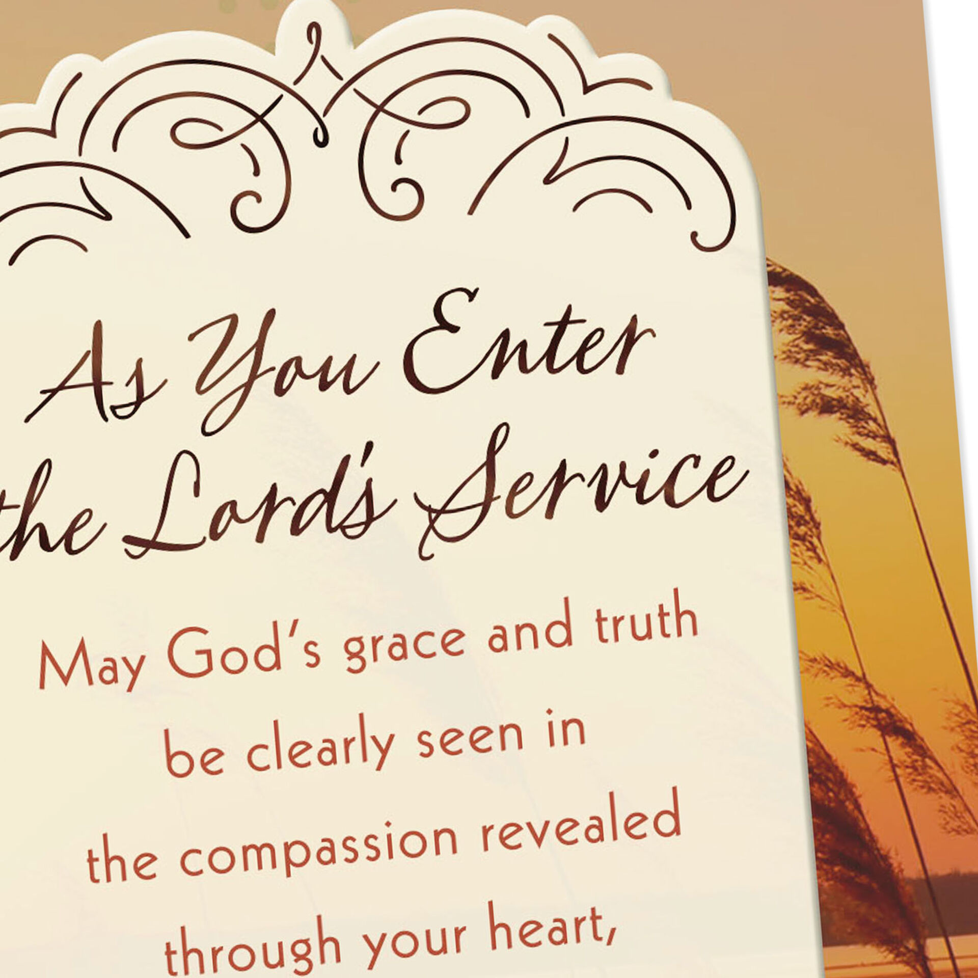 Nature's Sunset Joining the Ministry Congratulations Card - Greeting ...