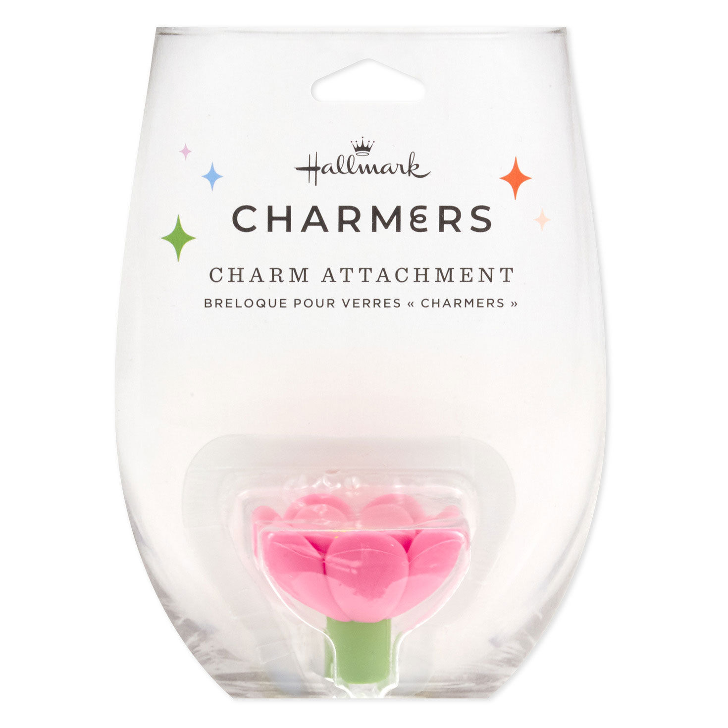 Charmers Pink Flower Silicone Charm - Glassware | Hallmark