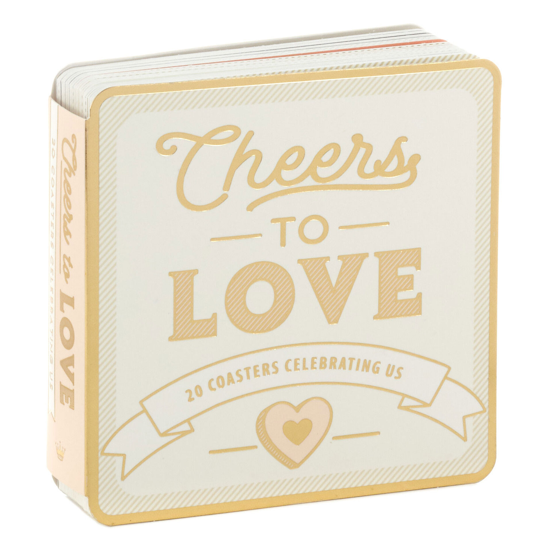 Cheers to Love Coaster Book, Set of 20 - Coasters - Hallmark