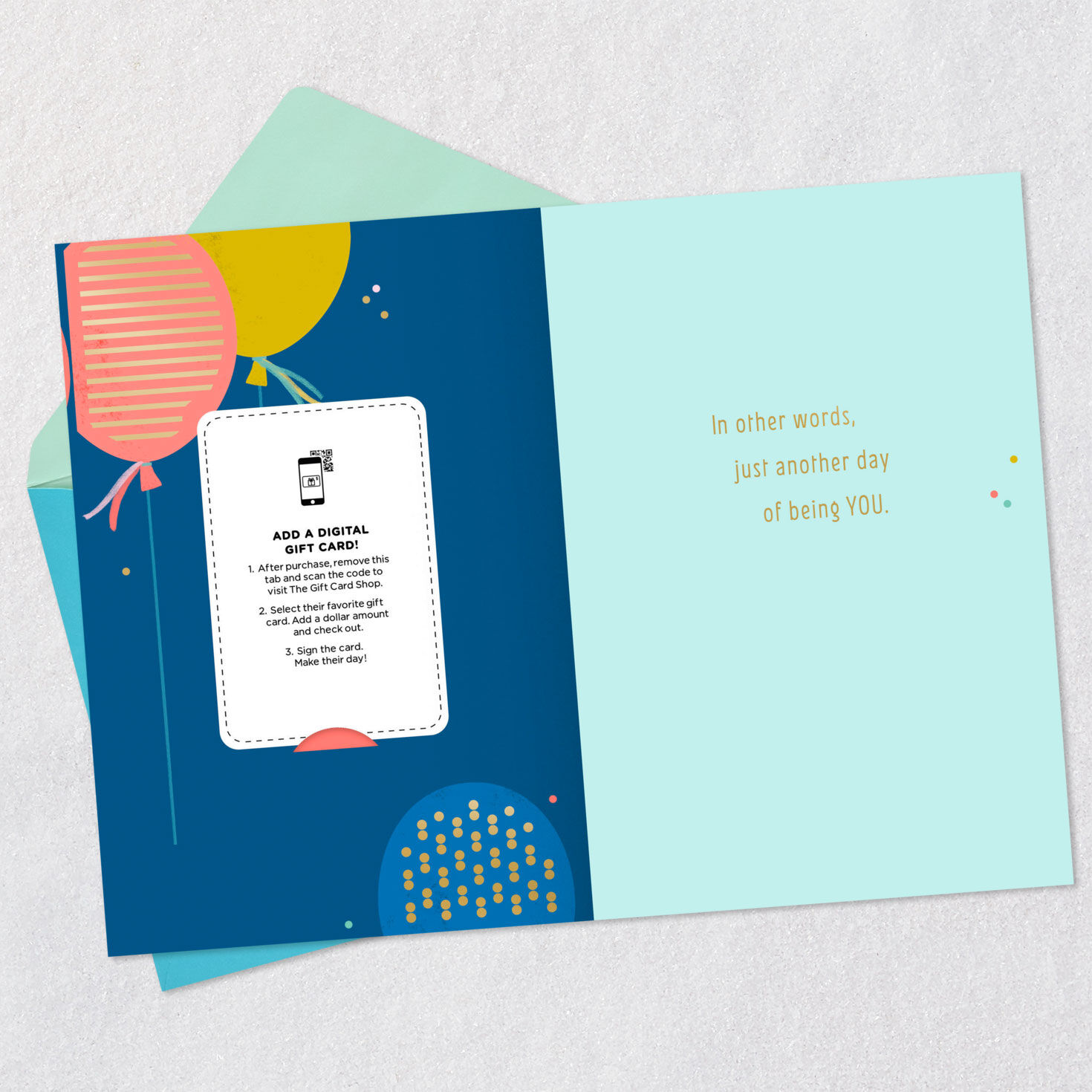 Be Bright, Be Beautiful, Be You Gift Card Greeting Birthday Card ...