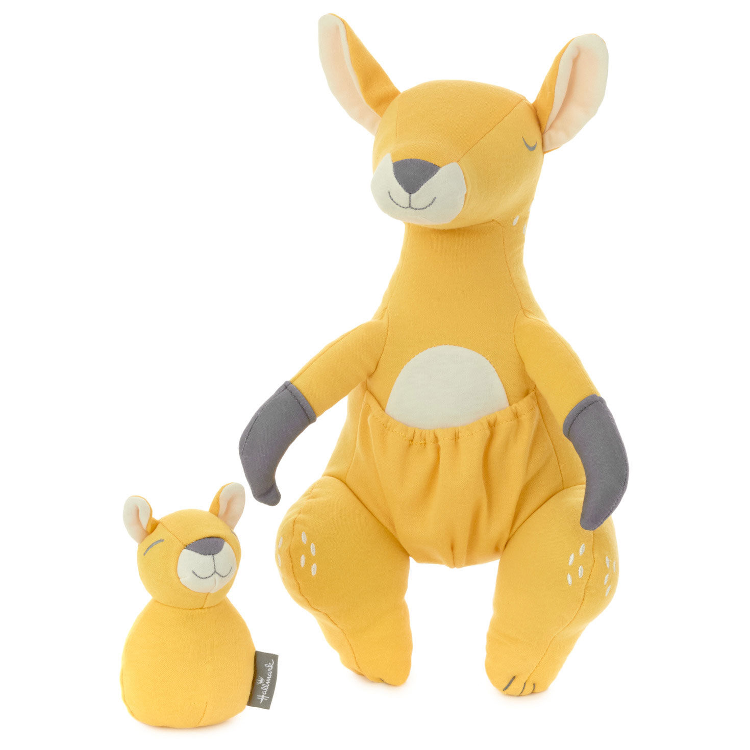 Kangaroo and Baby Joey Stuffed Animal and Rattle Set - Classic Stuffed ...