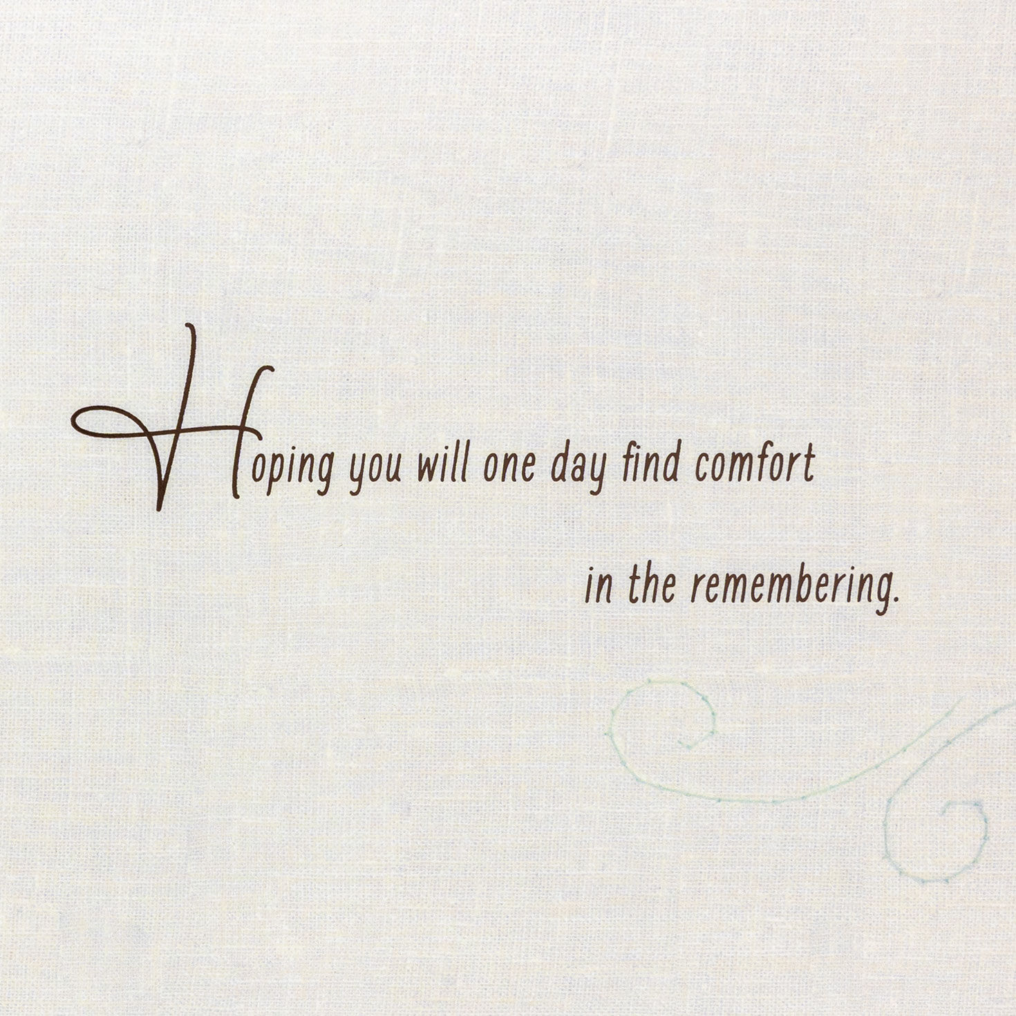 Hope You'll Find Comfort in the Remembering Sympathy Card - Greeting ...