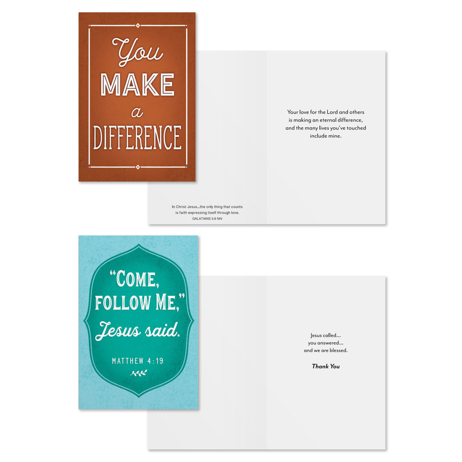 Bold Messages Assorted Religious Ministry Appreciation Cards, Box of 12 ...
