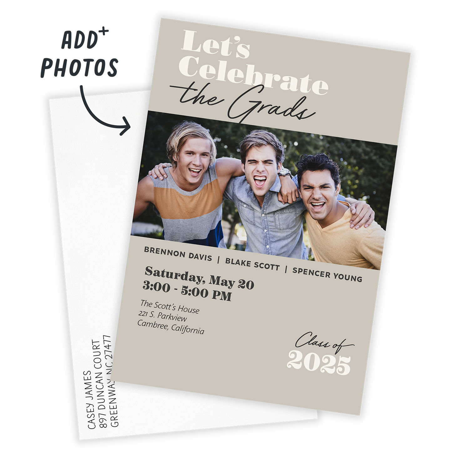 Let's Celebrate Class of 2025 Graduation Invitation - Invitations ...