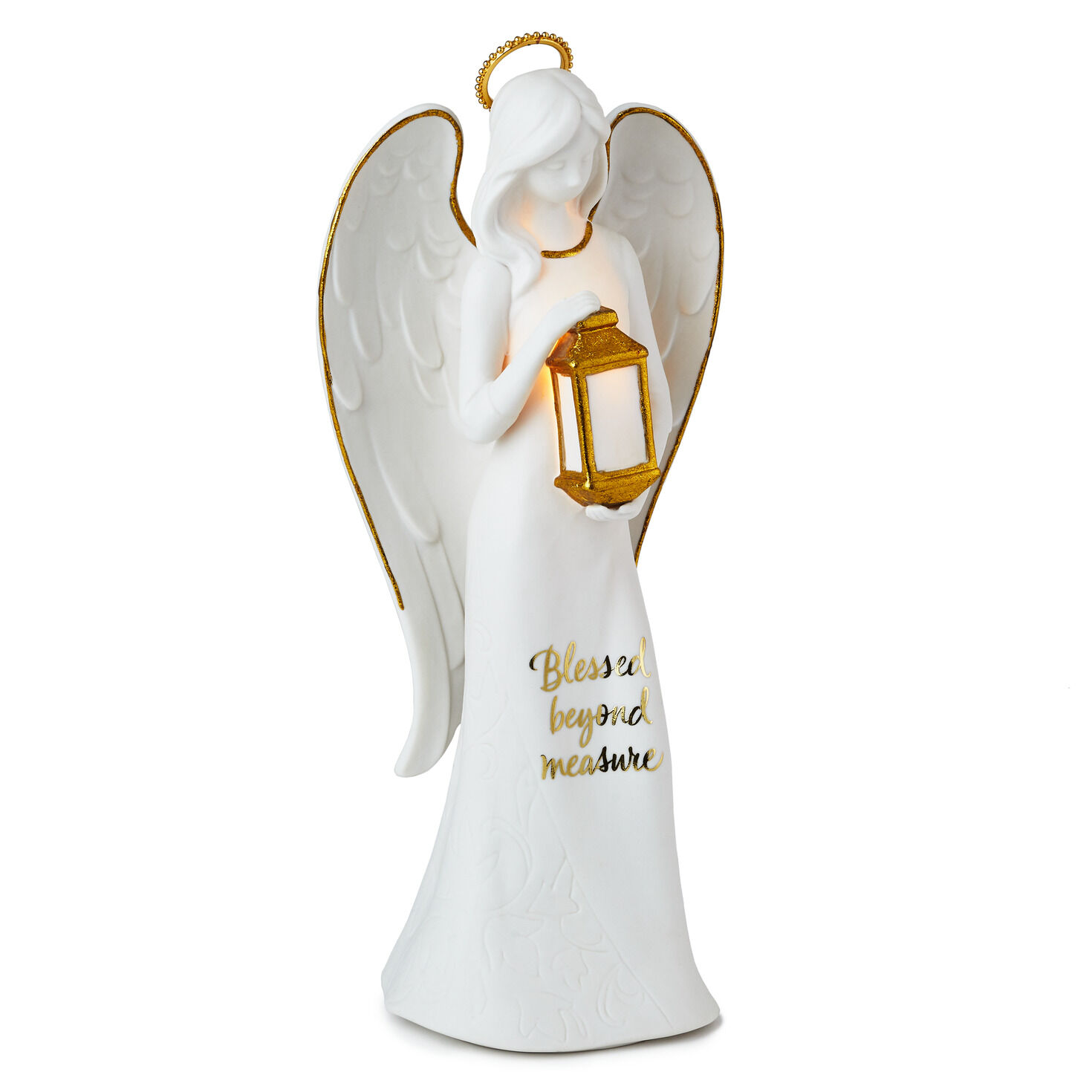 Blessed Beyond Measure Angel Figurine With Light, 12" - Figurines ...
