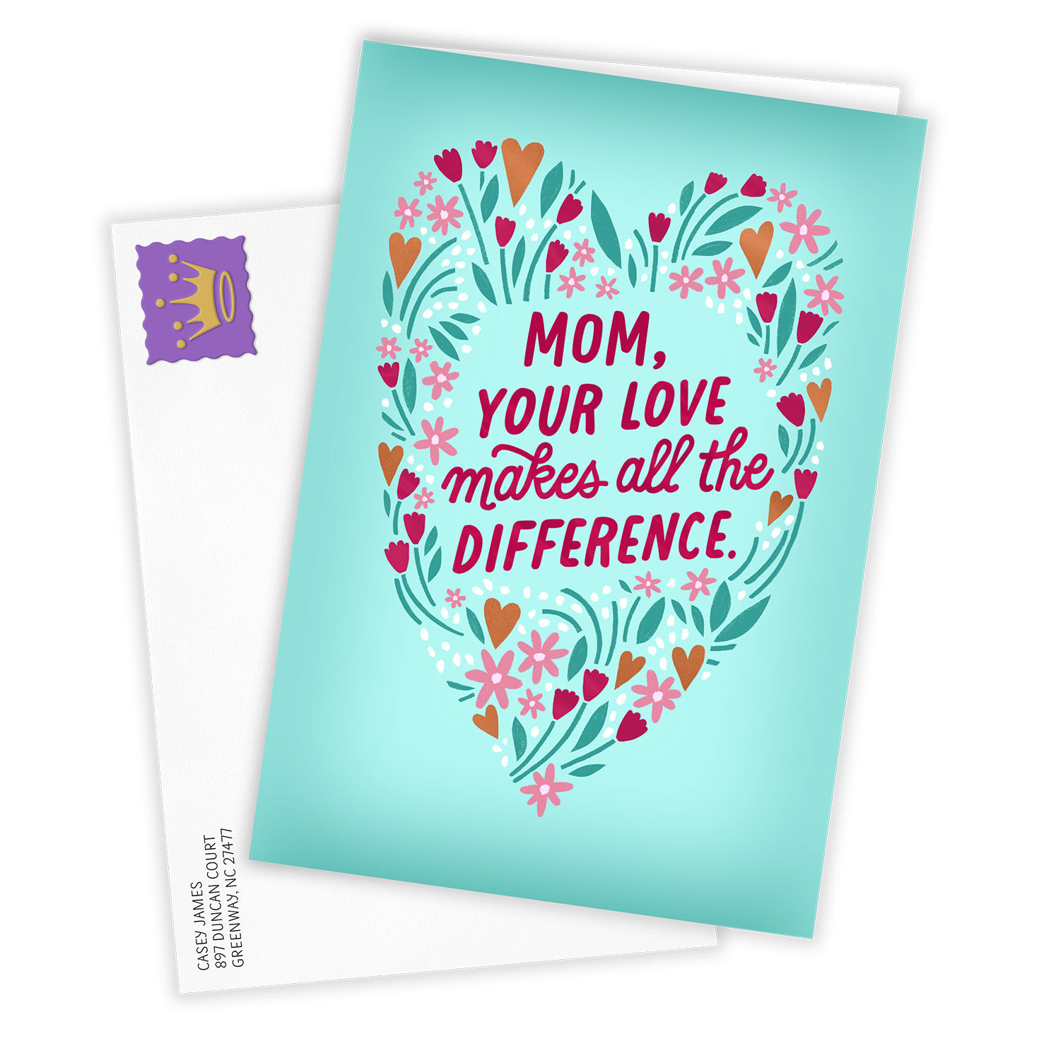 Your Love Floral Heart Custom Love Card - Greeting Cards | Hallmark