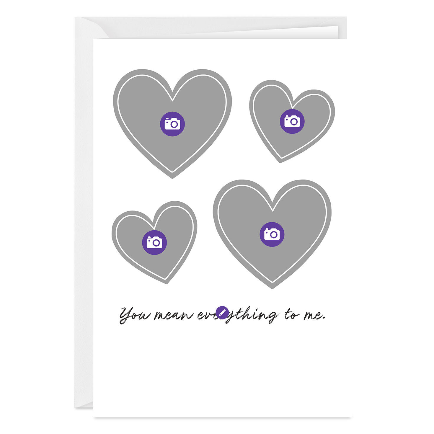 Heart-Shaped Frames Custom Love Card - Greeting Cards | Hallmark