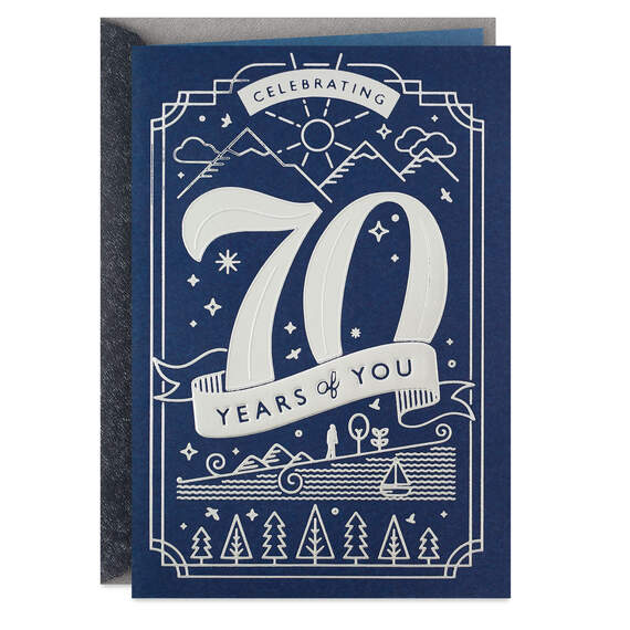 Celebrating You 70th Birthday Card Spring Sale Hallmark