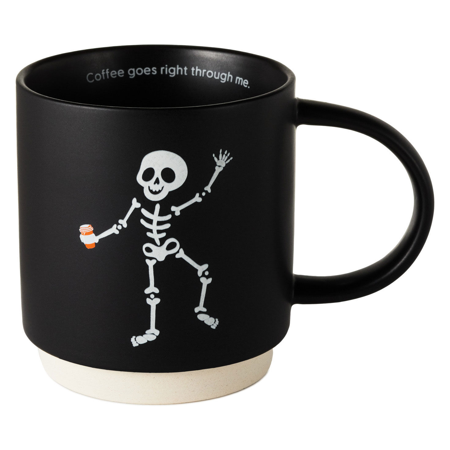 Skeleton With To-Go Coffee Cup Funny Mug, 16 oz. - Mugs | Hallmark