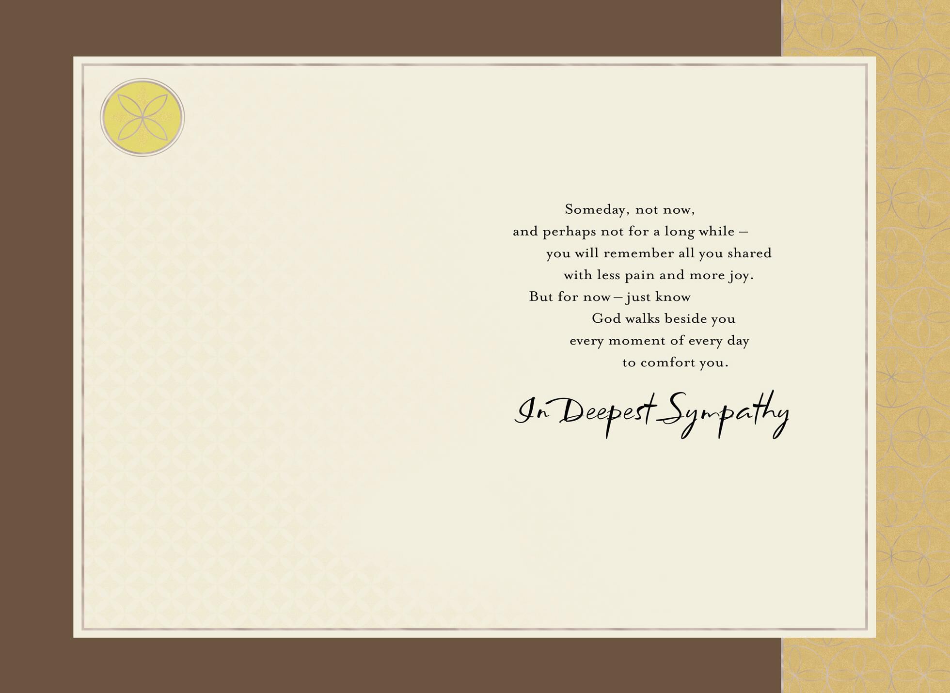 Signing A Condolence Card