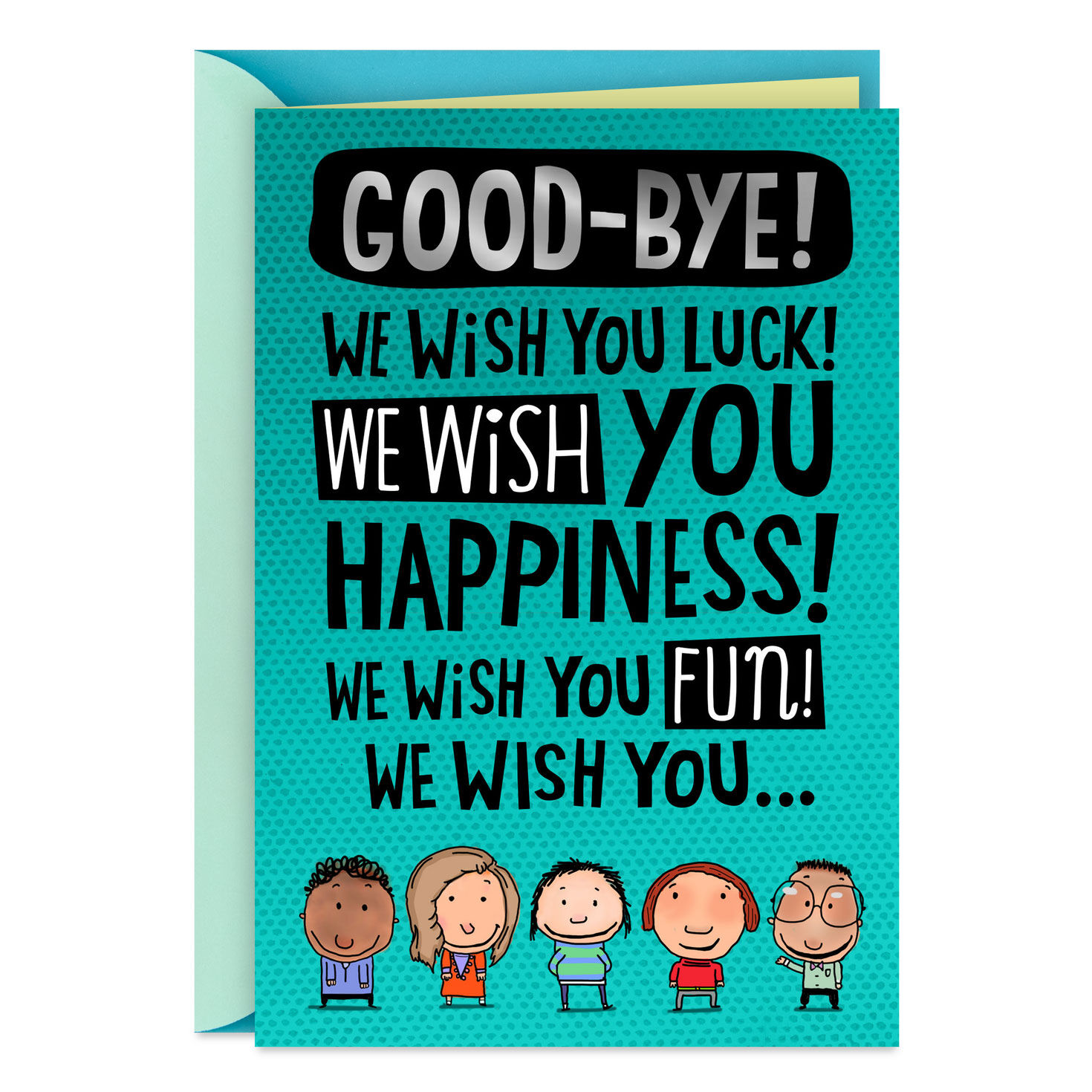 We Wish You Weren't Going Funny Goodbye Card From All - Greeting Cards ...