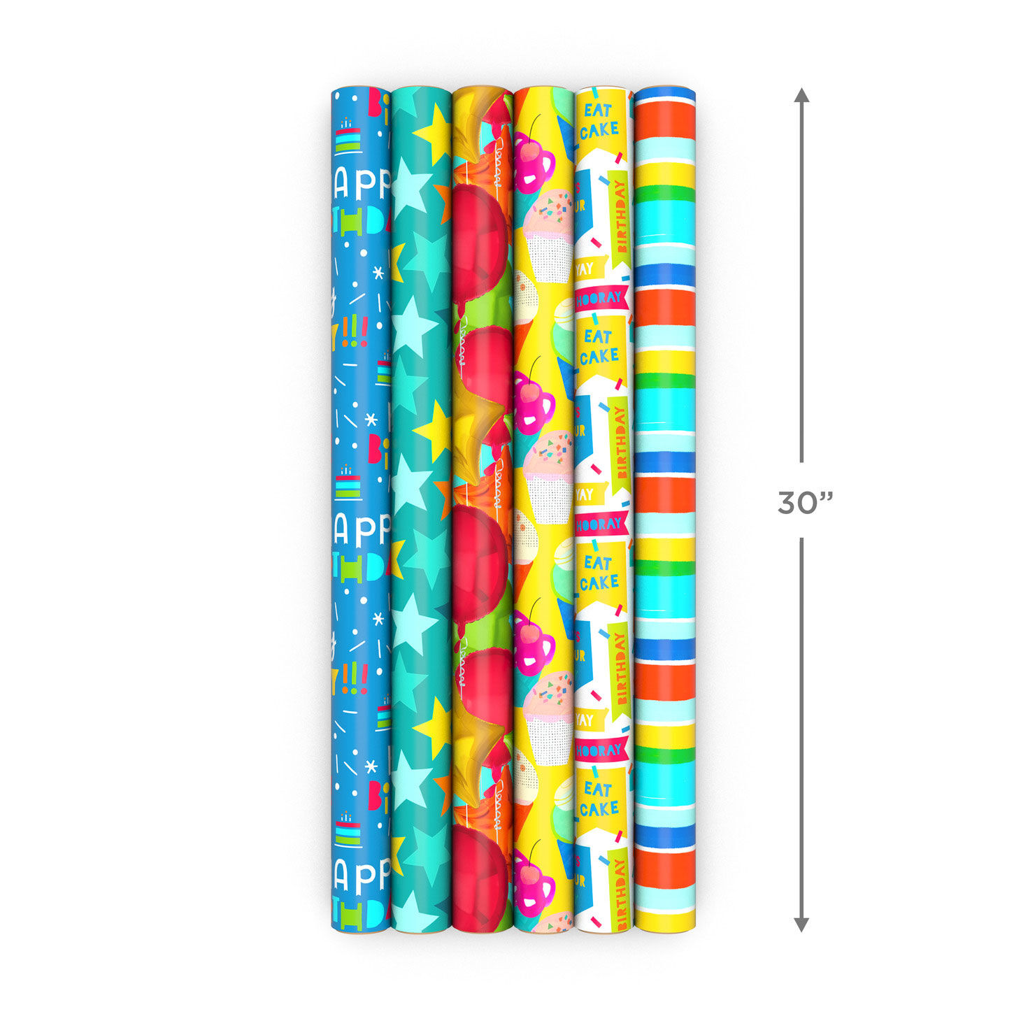Cake Break 6-Pack Wrapping Paper Assortment, 180 sq. ft. - Wrapping ...