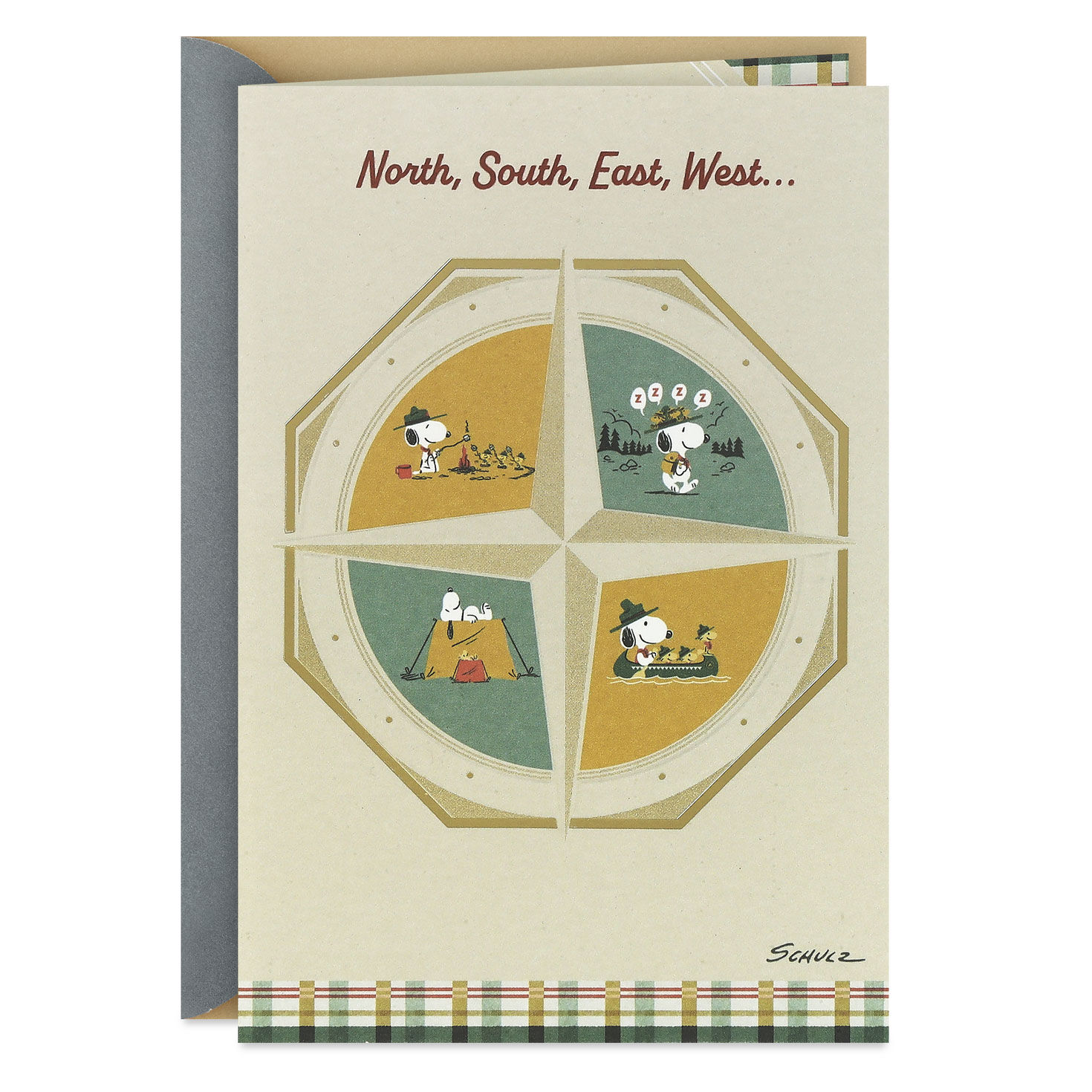 Peanuts® Beagle Scouts Compass No One Like You Birthday Card - Greeting ...