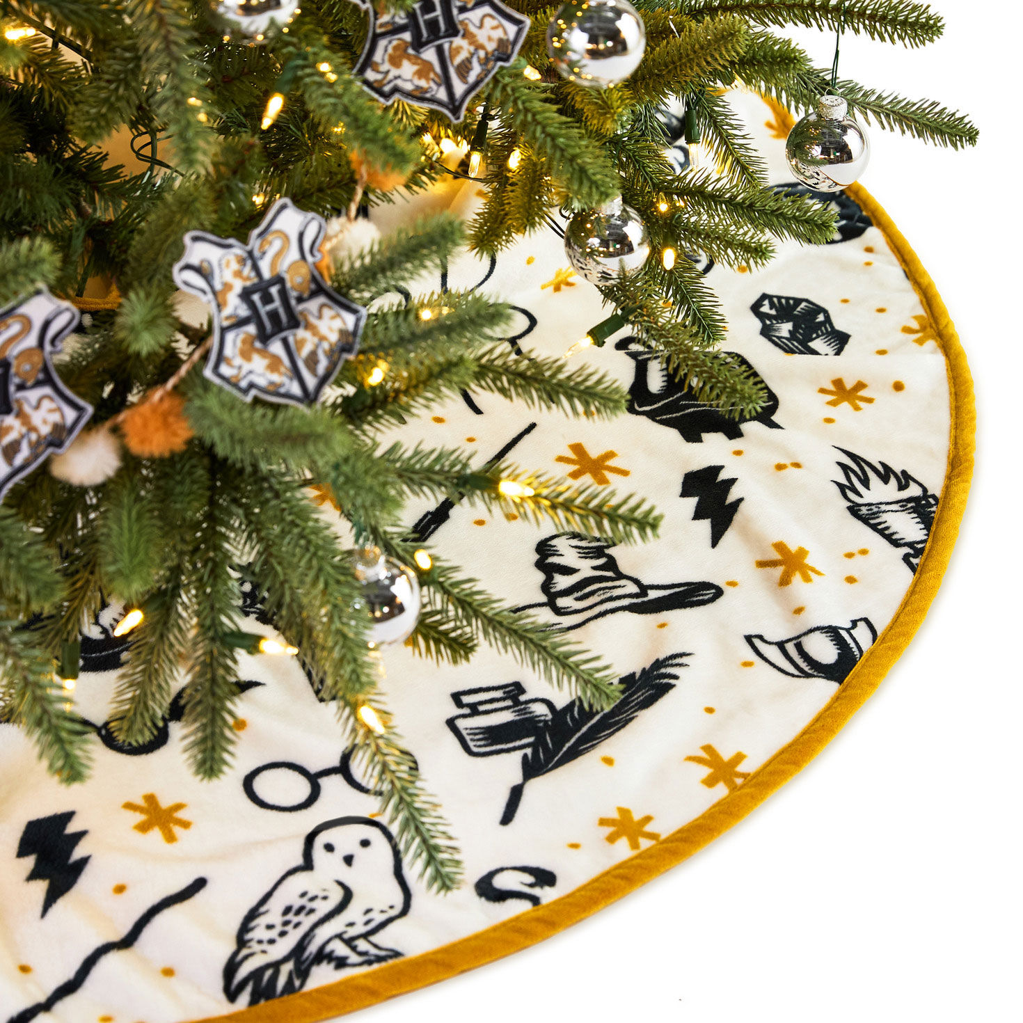 Harry Potter™ Fabric Hallmark Tree Skirt, 48" - Hallmark Ornaments | Hallmark