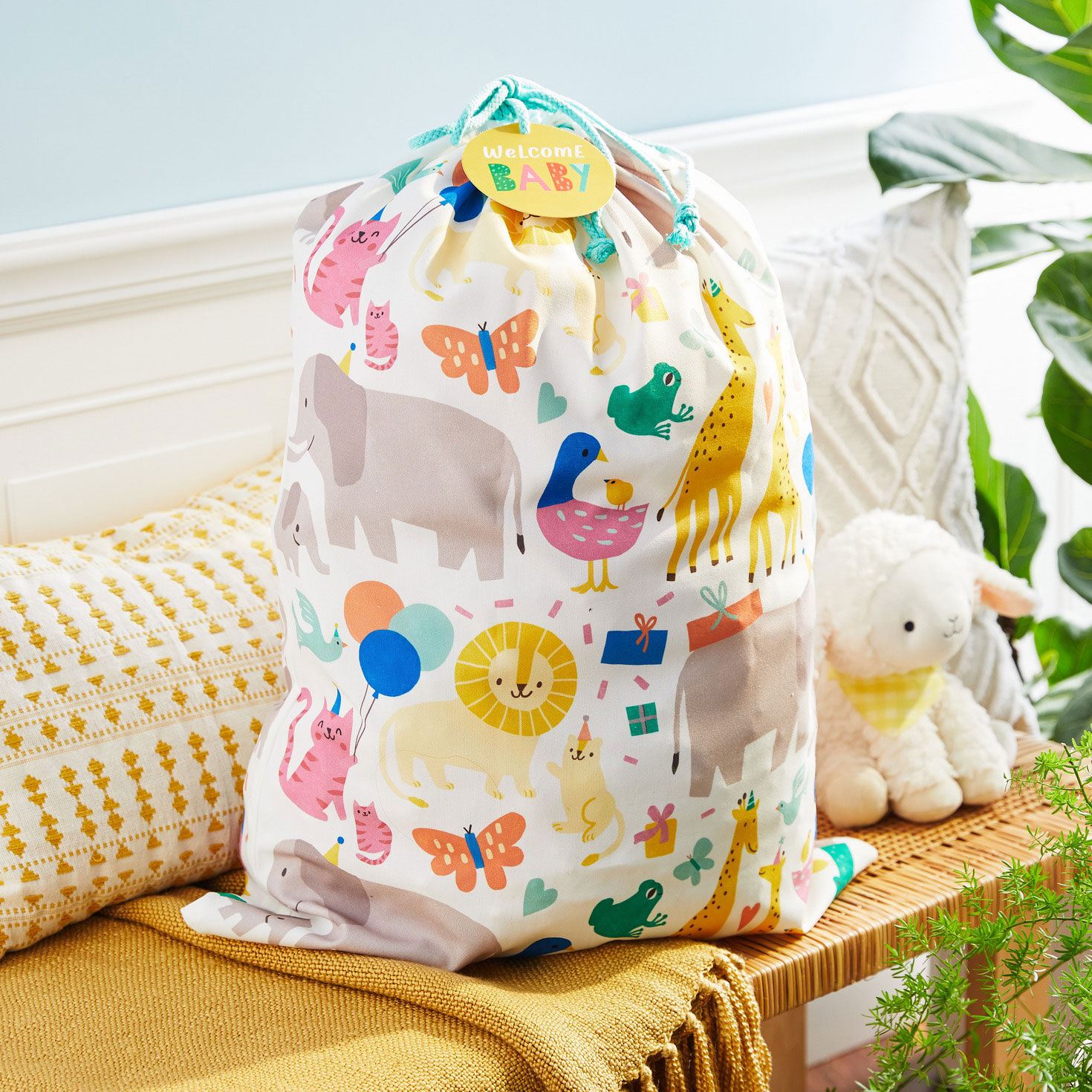 28" Welcome Baby Large Fabric Gift Bag With Tag - Gift Bags | Hallmark