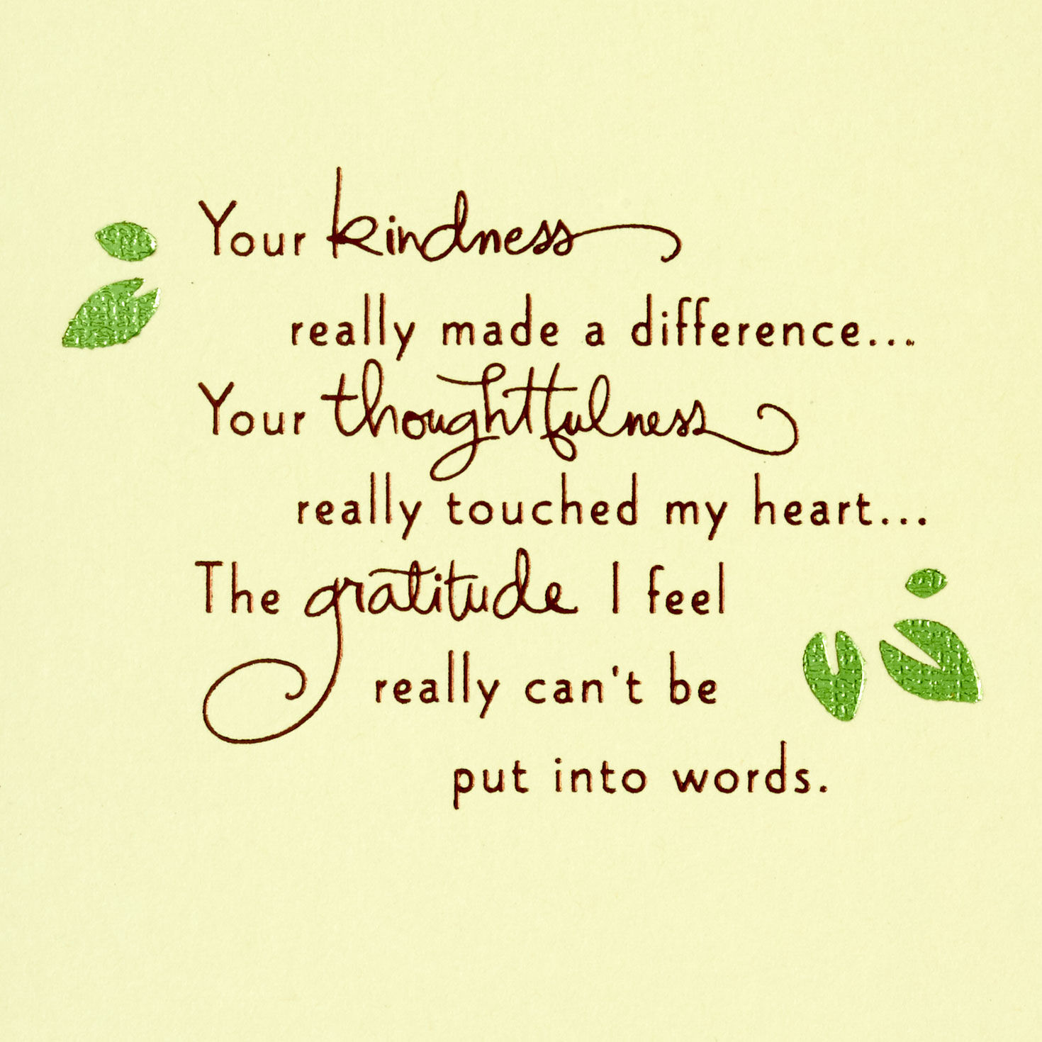 Your Kindness Really Made a Difference Thank-You Card - Greeting Cards ...