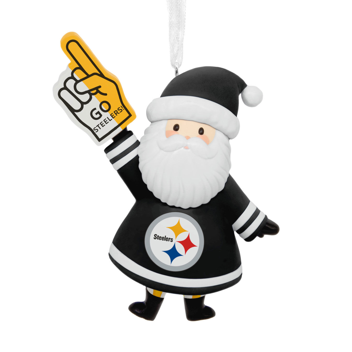 NFL Pittsburgh Steelers Santa Fan Hallmark Ornament - Hallmark ...