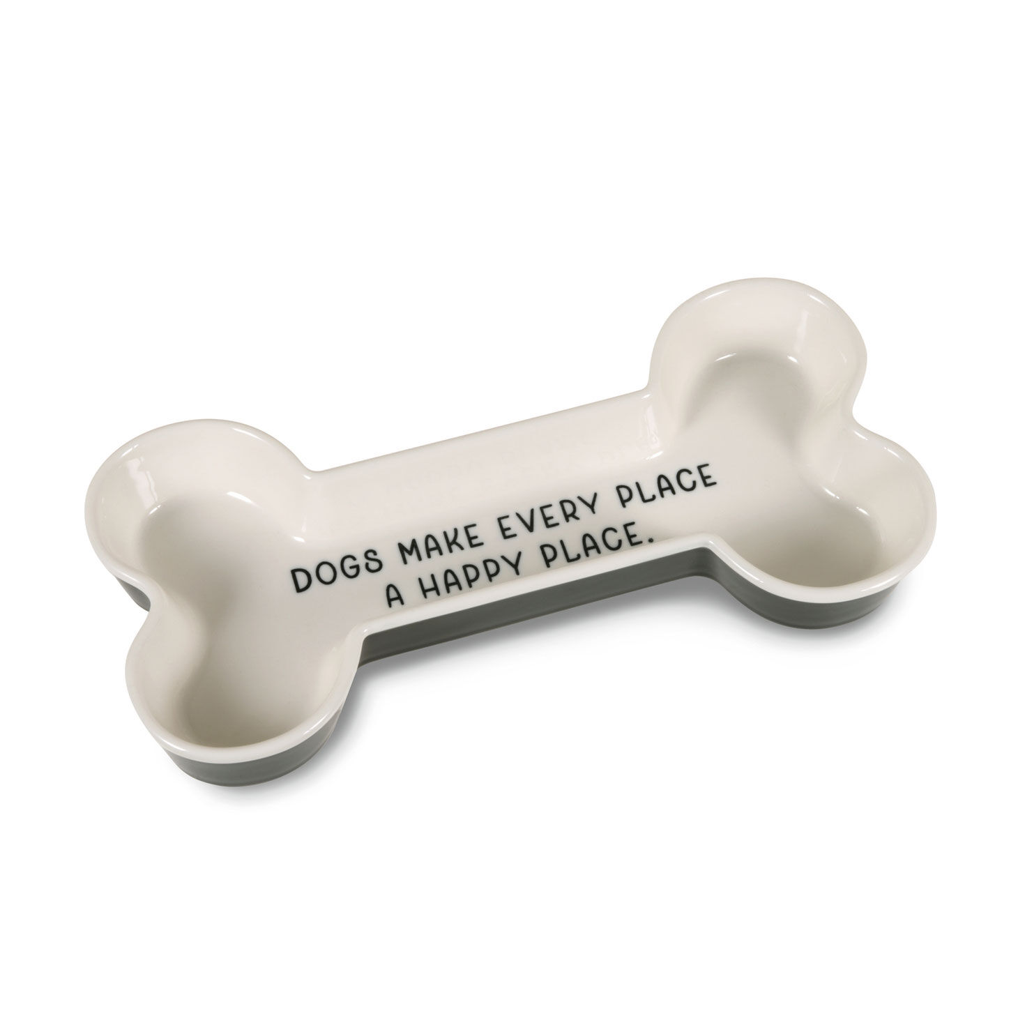 Happy Place Dog Bone-Shaped Trinket Dish - Trays & Boxes | Hallmark