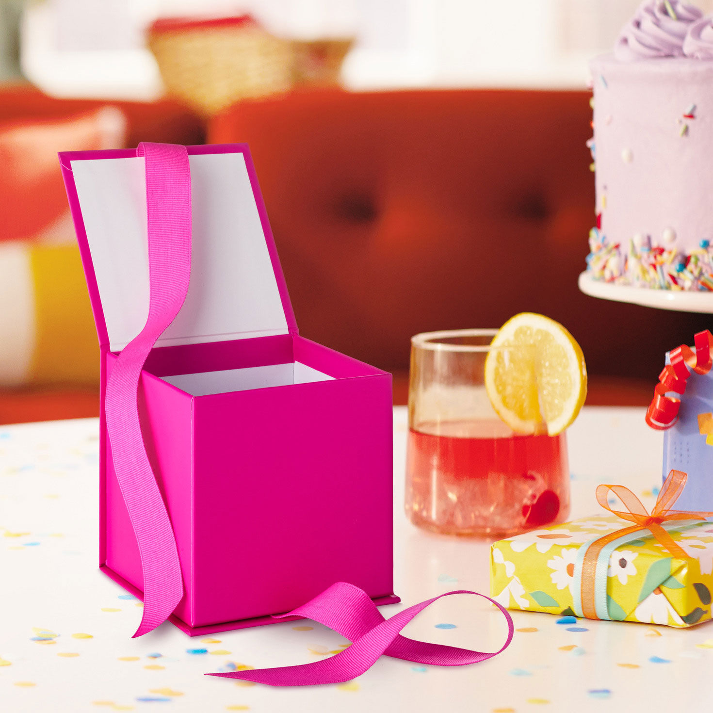 4.2" Solid Hot Pink Small Square Gift Box - Gift Boxes | Hallmark