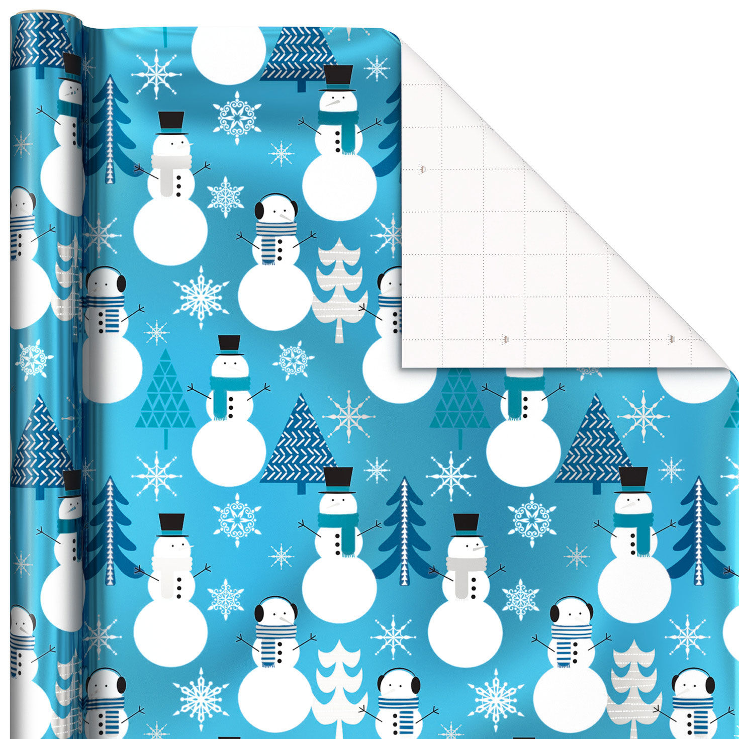 Snow Scenes Metallic 3-Pack Assorted Wrapping Paper Roll Bundle, 60 sq ...