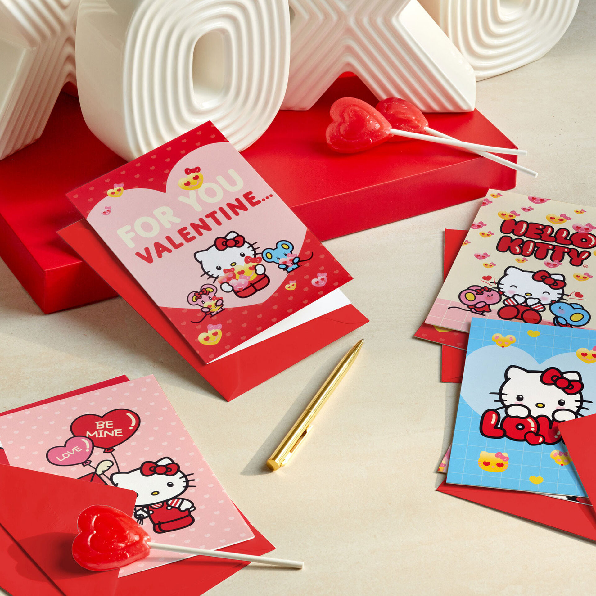 Hello Kitty Happy Day Assorted Valentine's Day Cards, Pack of 36 ...