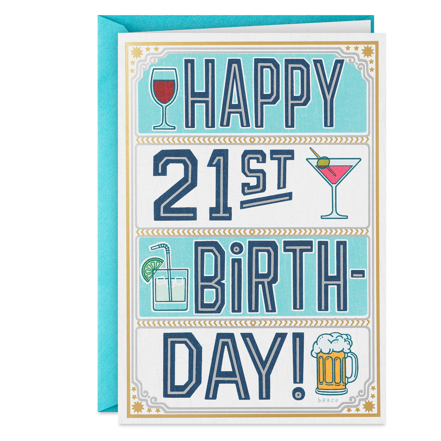 Cheers to 21 Funny 21st Birthday Card - Greeting Cards | Hallmark