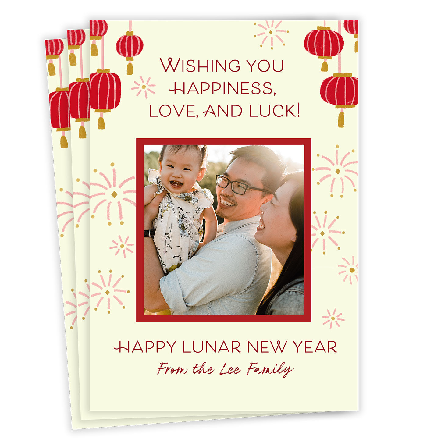 Good Wishes Flat Chinese New Year Photo Card - Photo Cards | Hallmark