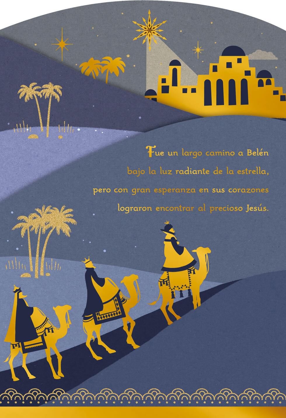 Journey of the Three Wise Men Spanish-Language Epiphany Card - Greeting ...