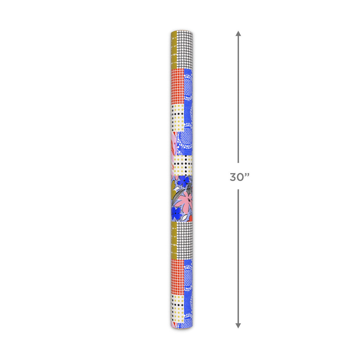 Vibrant Vintage Patchwork Wrapping Paper Roll, 20 sq. ft. - Wrapping ...